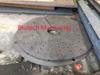 China Custom Fabricated Solid Drilled Hot Press Platen for Tire Curing Press 60x3 inch ST52 for sale