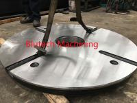 China Custom Fabricated Solid Drilled Hot Press Platen for Tire Curing Press 60x3 inch ST52 for sale