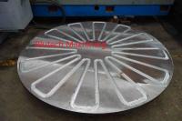 China Custom Fabricated Solid Drilled Hot Press Platen for Tire Curing Press 60x3 inch ST52 for sale