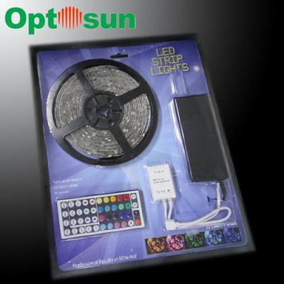 China SMD 5050 LED Strip Light kit RGB color changing with 44key remote controller for sale