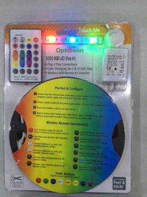 China 12v SMD 5050 Led Strip Light Kits RGB With 24 W Power Supply for sale