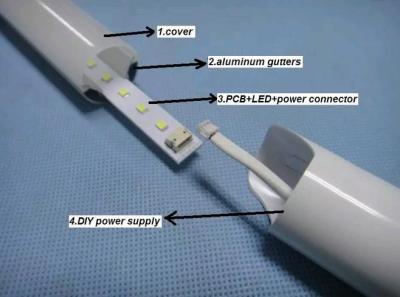 China 2ft T8 LED Tube 9W / 10W 600mm Led Fluorescent Light High Efficiency for sale