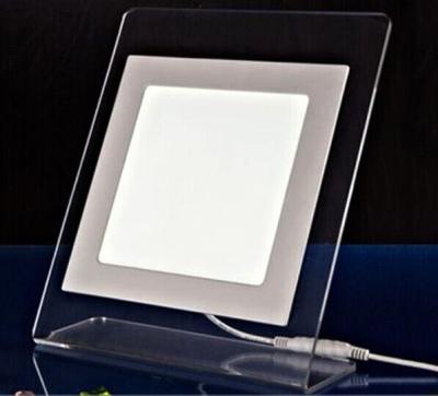 China 16W 25mm Thick LED Flat Panel Lights Aluminum Square 200mm x 200mm with Glass for sale