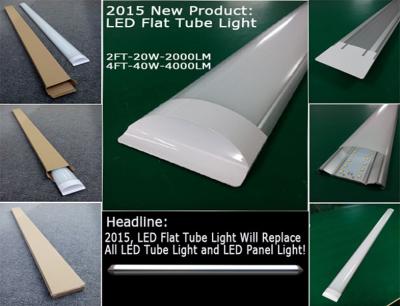 China High Brightness SMD LED Tubes , 600MM 2000LM LED Flat Tube Light for sale