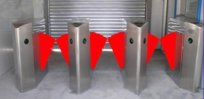 China ABNM-FB03 Retractable Speed Flap Barrier Access Control System for sale