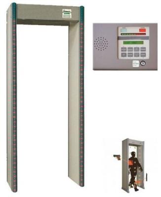 China PD6500i 33 Detection Zones LCD Display WTMD Walk Through Metal Detector for sale
