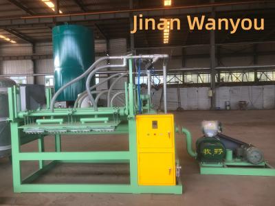 China Semi Automatic Paper Egg Tray Machine Simple Structure 1*4 Molds 1500pcs/h Low-Cost Eco-Friendly  For Small Business for sale