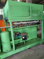 China Two Molds Egg Tray egg box Making Machine with metal dryer for sale