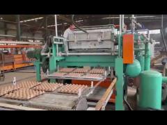 Ovo Tray Production Line Capacity 700pcs/h de 2-3 pessoas--ovo Tray Making Machine do papel 6000pcs/h
