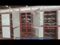 Linha de produção de máquinas de cartão de ovo de 4+4 moldes