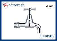 China Chrome Plated Slow Open Brass Handle Water Stop Tap for sale