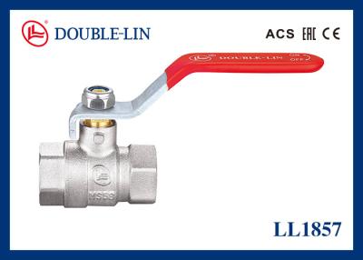 Китай Полный поток женский / женский 1 2 латунный шаровой клапан плоский рычаг рукоятки продается