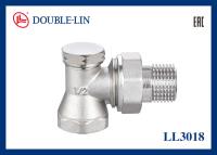 China BS2779 Thread from 0℃ to 120℃ Working Temperature 10 Bar Angle Lockshield for sale