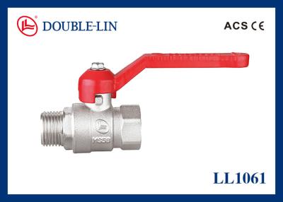 Китай Полный поток мужской / женский 1 12 дюймовый латунный шаровой клапан алюминиевый ручка продается