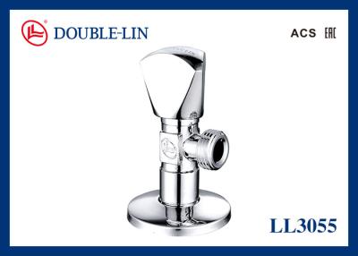 China Brass Angle Valves With Filtration Backflow Prevention Polished Chromed-Plated 10 Bar Working Pressure and ISO228 Thread for Durability for sale