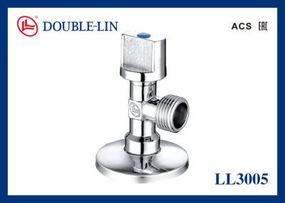 China Polishing chrome plated brass angle valves for hot and cold water for sale