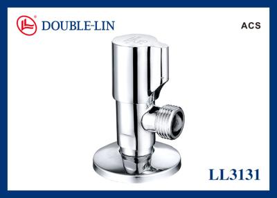 China Polishing chrome plated quick opening brass angle valve with ceramic core for sale