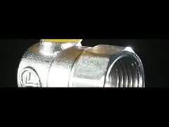 Aluminium Handle Male x Female Brass Gas Ball Valve