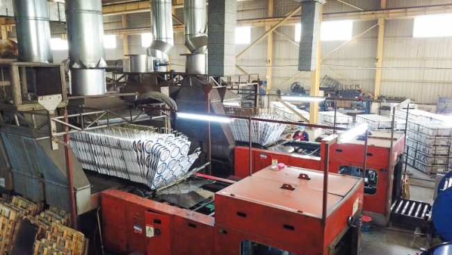 Drying or UV curing process