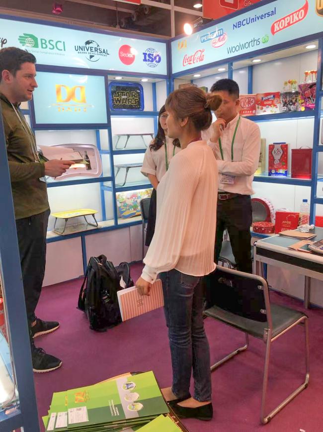 Networking at exhibition