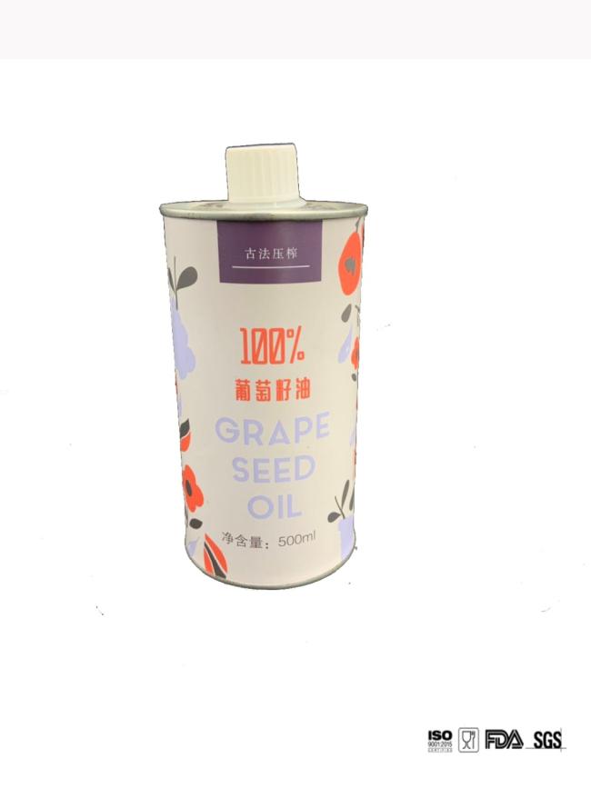 DADI olive oil tin container side view