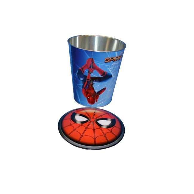 DADI customized popcorn tin bucket with embossed logo design