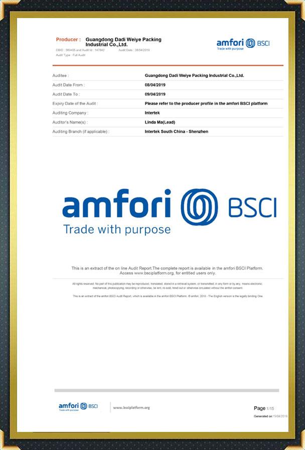 DADI quality certifications