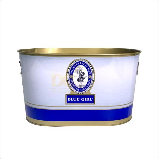 DADI Elliptic Tinplate Ice Bucket front view