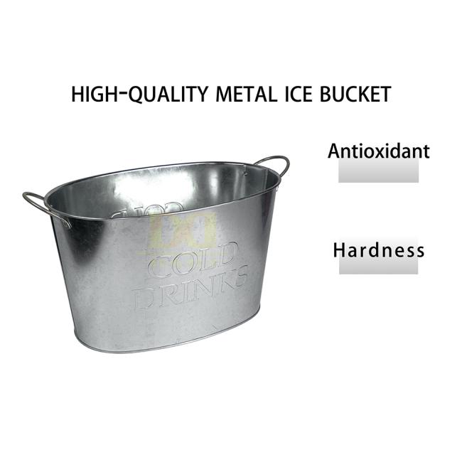 DADI Stackable Metal Ice Bucket side view