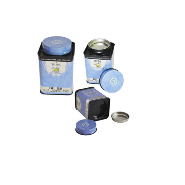 DADI Tea Tin Can with double lid design