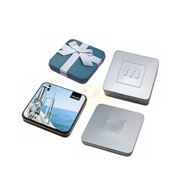 DADI Square Tin Canister front view