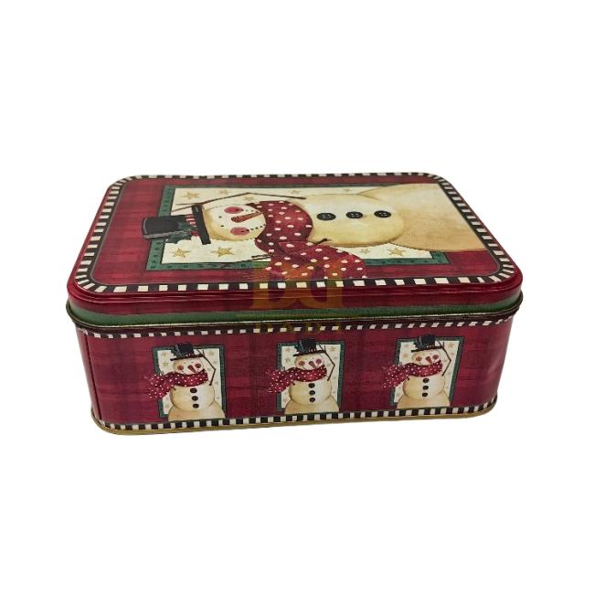 DADI Commercial Christmas Snack Tin Box side view
