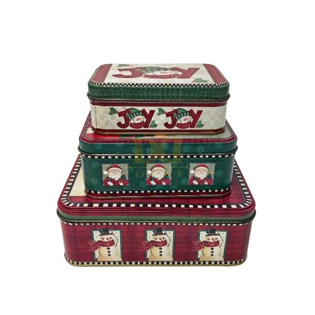 DADI Commercial Christmas Snack Tin Box top view