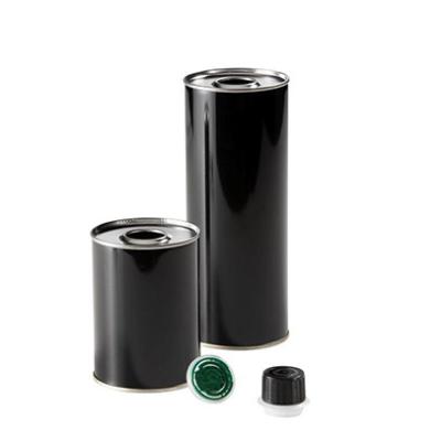 China DADI Olive Oil Can Edible Oil Cans Round Tin Canister 250ml Cooking Oil Tins PMS Color for sale