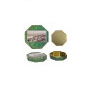 Quality DADI Metal Oval Tea Tin Box Octagonal Shape Gift Tin Can Customized Printing 190 for sale