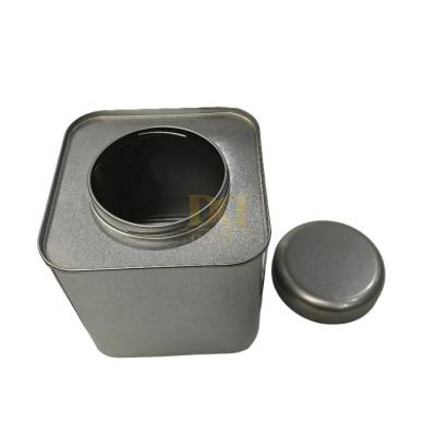 China DADI  Metal Tea Tin Box Customization Square Empty Tea Tin Boxes Support OEM Printing for sale