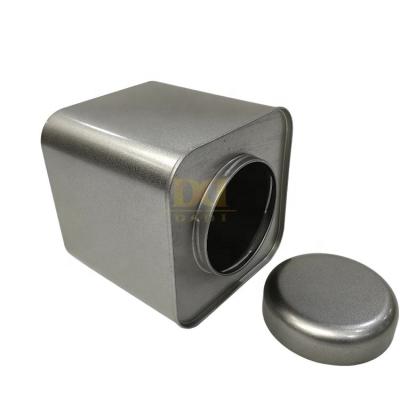 China DADI  Metal Tea Tin Box Customization Square Empty Tea Tin Boxes Support OEM Printing for sale