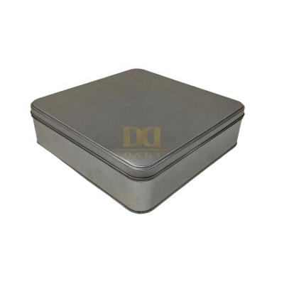 China DADI Printed Storage Tins Square Tinplate Empty Cameo Printing Square Candy Tin Box for sale