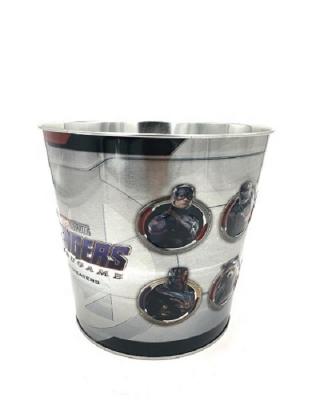 China DADI Household 2.4L Popcorn Gift Tins Classic Metal Oval Metal Popcorn Bucket Stacking Shape for sale