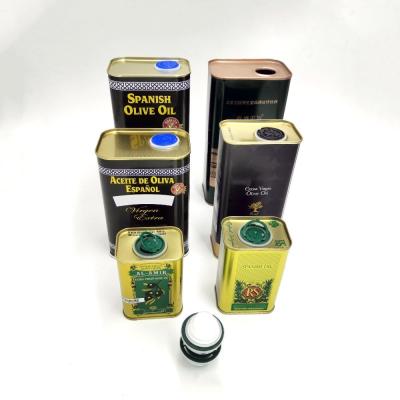 China DADI 2.5L Customized Food Oil Can, Dust-Free Square Tin Packaging Clean Liquid Olive Oil 5L Rectangular Metal Can for sale