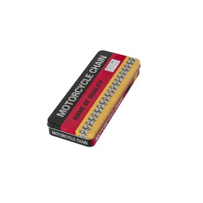 China DADI Classic Rectangular Hinged Tin Containers CMYK PMS Small Rectangular Candy Tin Box for sale