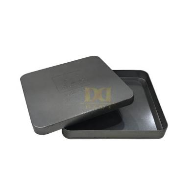 China DADI Rust Proof Metal Candy Tin Box Square Silkscreen Tin Packaging for Snacks for sale
