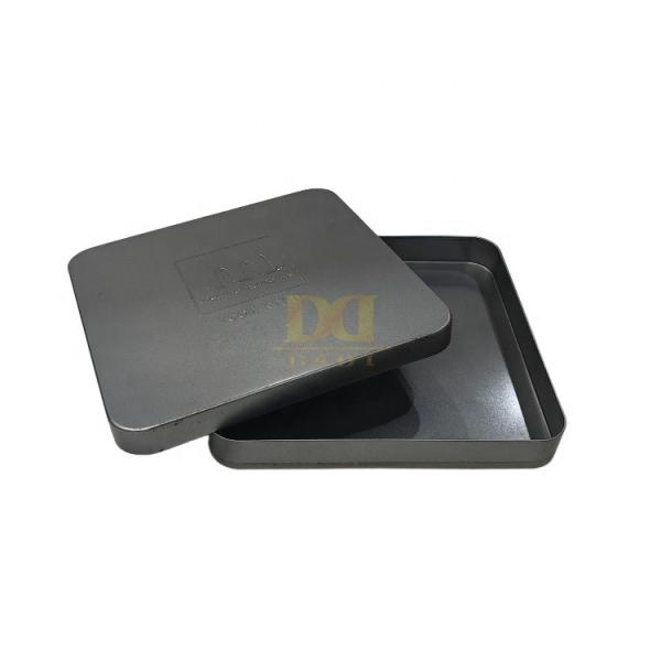 Quality DADI Rust Proof Metal Candy Tin Box Square Silkscreen Tin Packaging for Snacks for sale