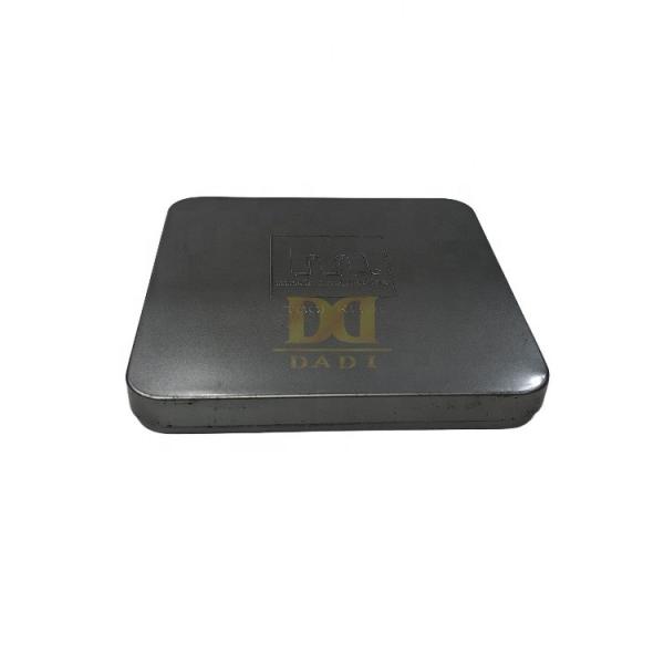 Quality DADI Rust Proof Metal Candy Tin Box Square Silkscreen Tin Packaging for Snacks for sale