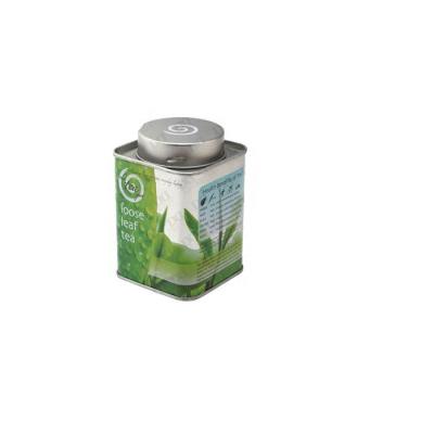 China DADI Classic Metal Tea Storage Containers 70x70x110mm Tea Tin Box for sale