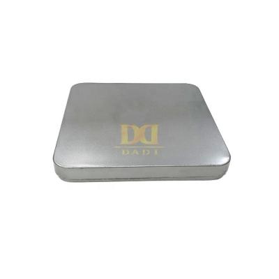 China DADI Matte Finish Square Tin Canister 0.23mm-0.38mm Small Square Candy Tin Box with Embedded Lid for sale