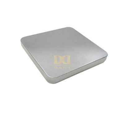 China DADI Matte Finish Square Tin Canister 0.23mm-0.38mm Small Square Candy Tin Box with Embedded Lid for sale