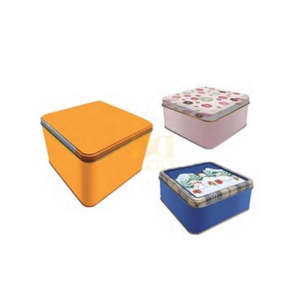 Quality DADI Retro Comic Printed Candy Tin Box Customized Square Tin Container Recyclable for sale