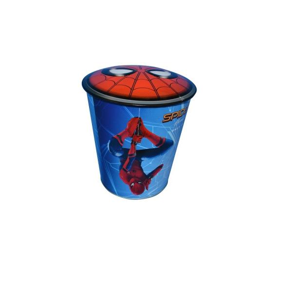 Quality DADI Offset Lithography Tinplate Metal Popcorn Bucket Customized Birthday for sale