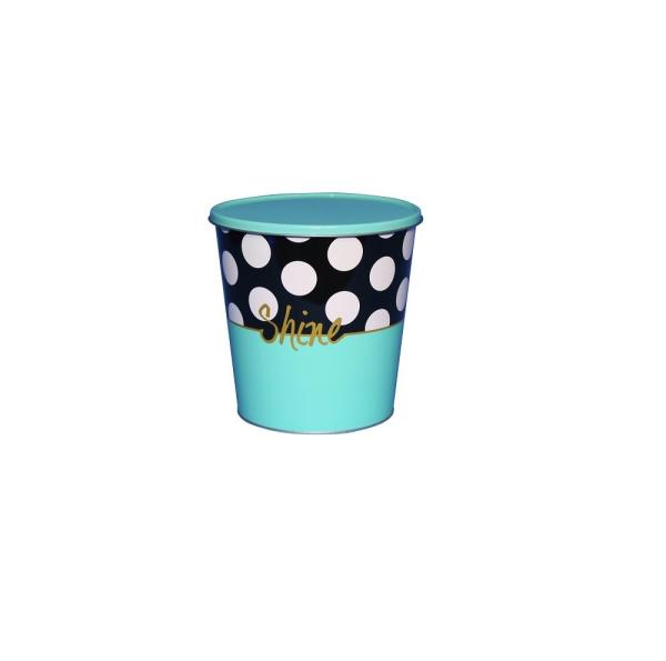 Quality DADI Offset Lithography Tinplate Metal Popcorn Bucket Customized Birthday for sale